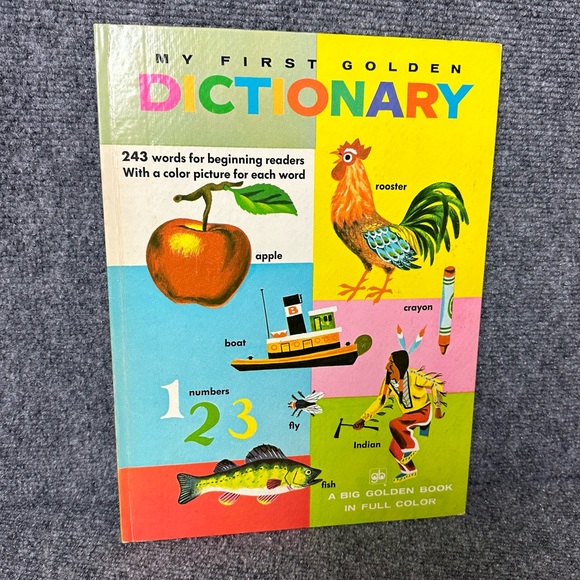 Vintage | Other | Vintage My First Golden Dictionary 973 Hardcover ...